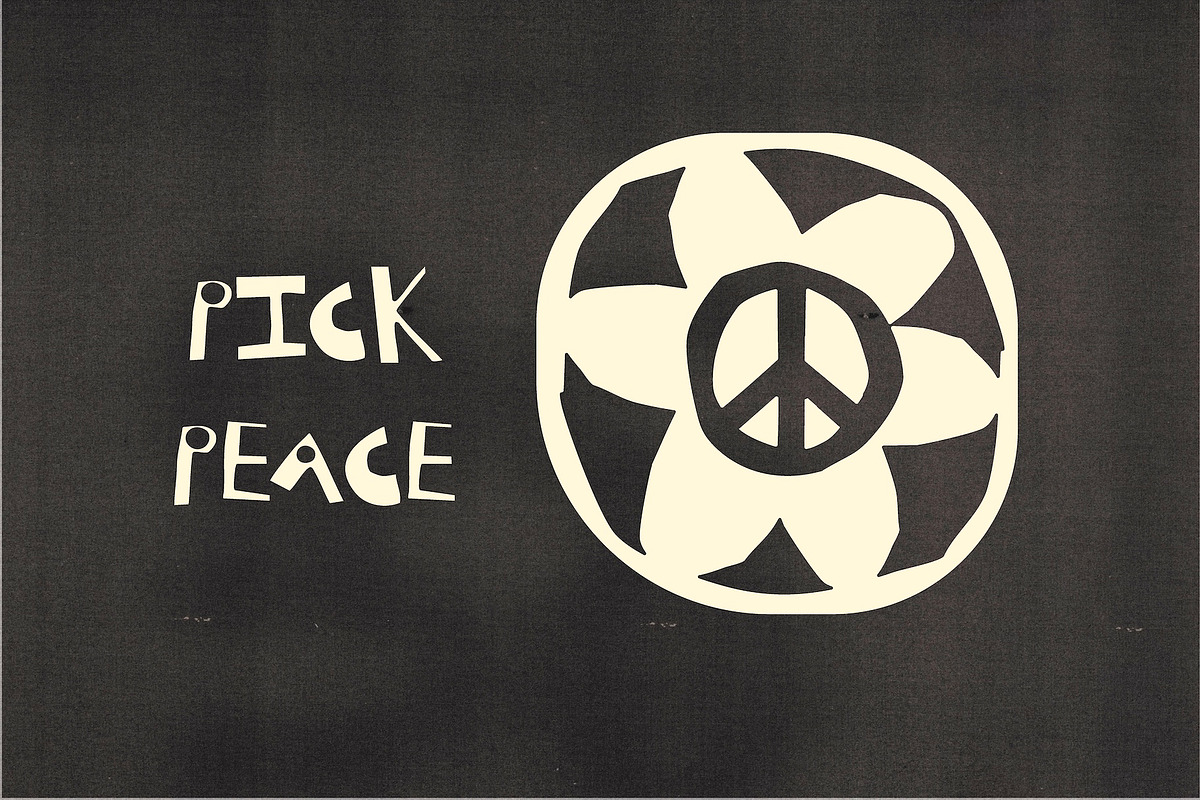 Peace Pieces – 40 Hand-Cut Peace Icons