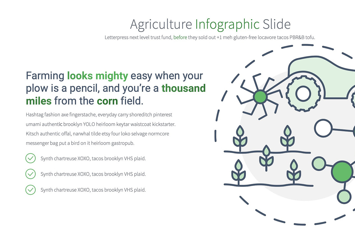Agriculture PowerPoint Infographic, a Presentation Template by Pulsecolor