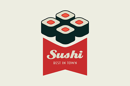 Sushi rolls logo | Branding & Logo Templates ~ Creative Market