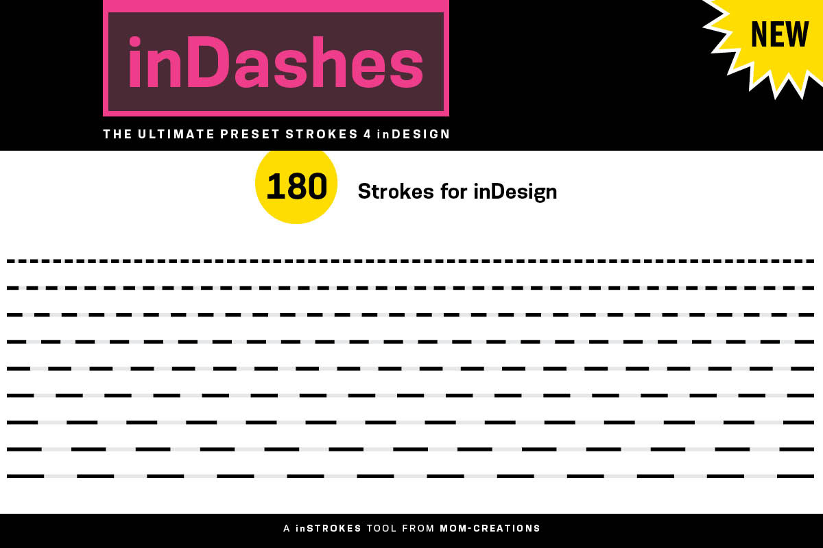 inStrokes -Preset Strokes 4 inDesign, a Shape Add-On by MOM Creations