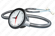 Stethoscope Clock Concept, an Object Graphic by Christos Georghiou