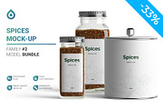 Spices Mockup, a Packaging Mockup by AY Mock-Ups