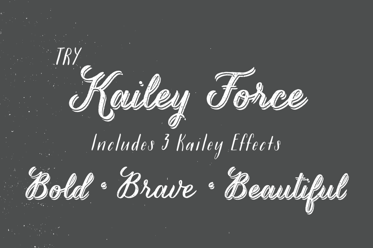 Kailey Force, a Script Font by Great Lakes Lettering