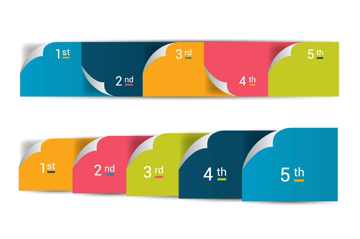 Numbered step by step diagram., a Templates & Theme by VectorAN ...