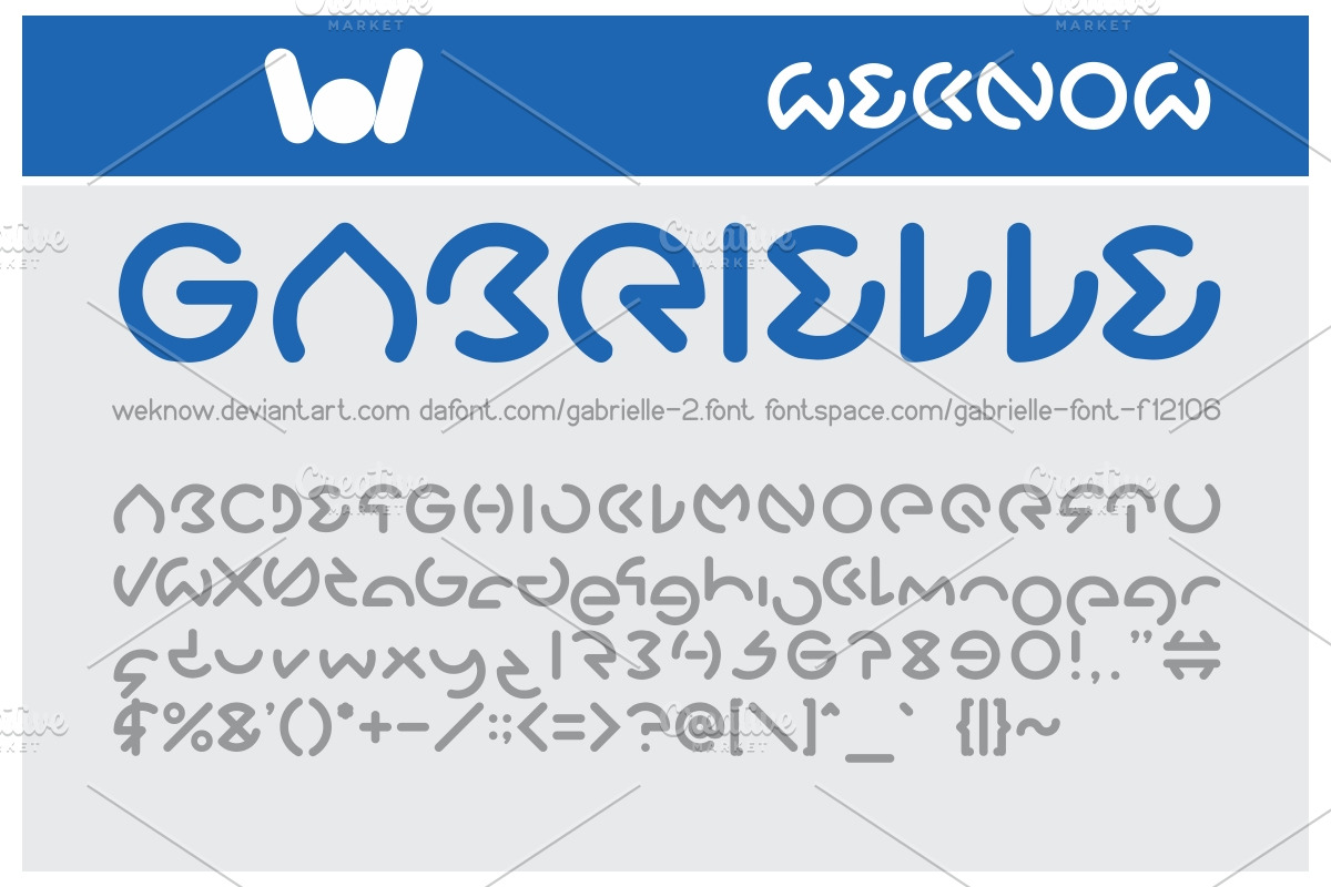 Gabrielle font | Creative Market