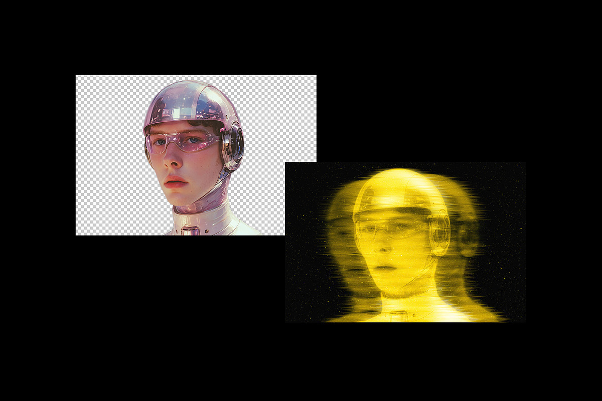 Triple Hologram Photo Effect, a Layer Style Add-On by Design Squad