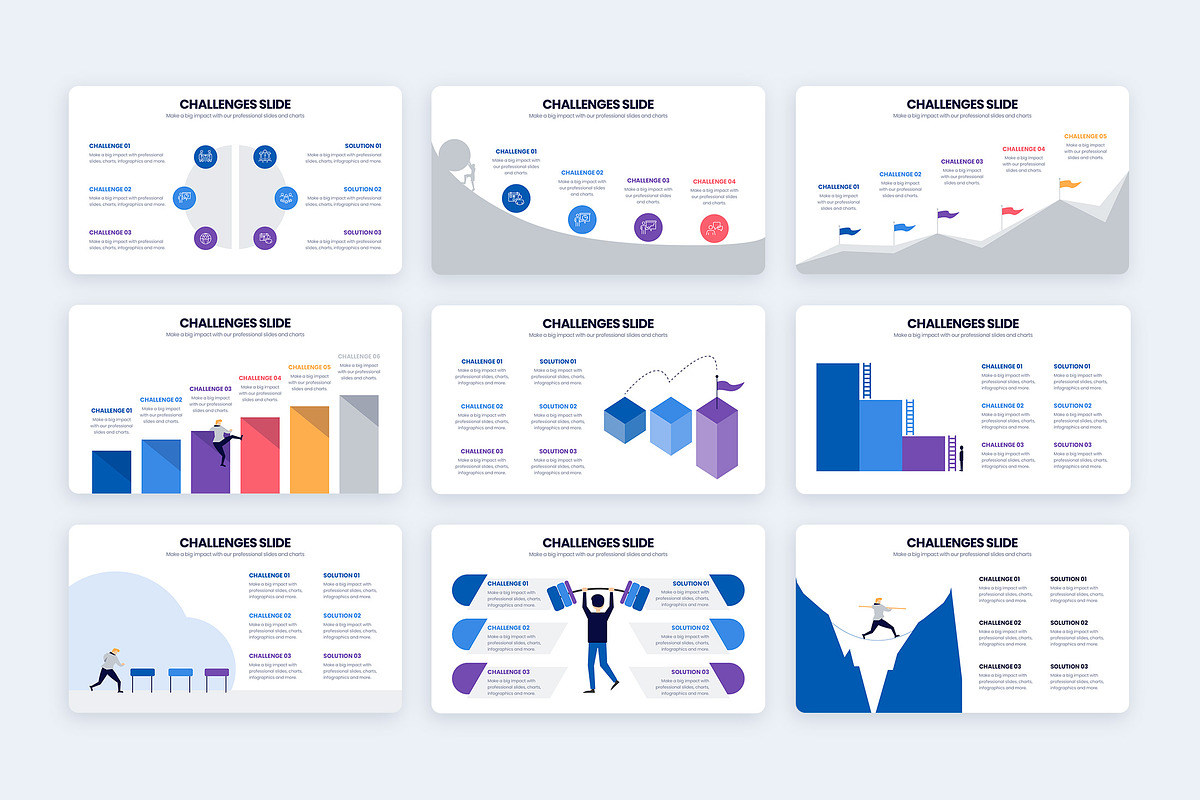 Challenges Powerpoint Template, a Presentation Template by Slidesmash