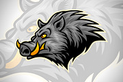 Boar Wild Hog Head Logo Design Mascot | Creative Market