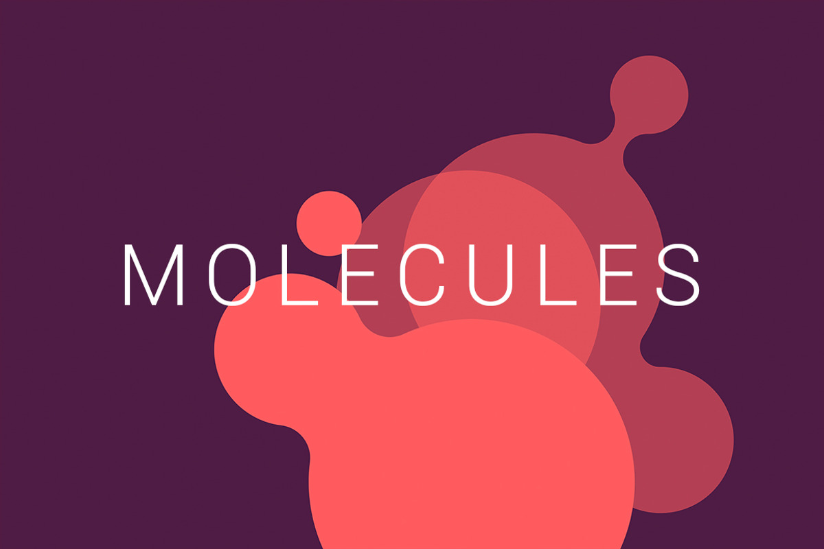 Molecules | Flat Backgrounds | V02, a Graphic by dvtchk