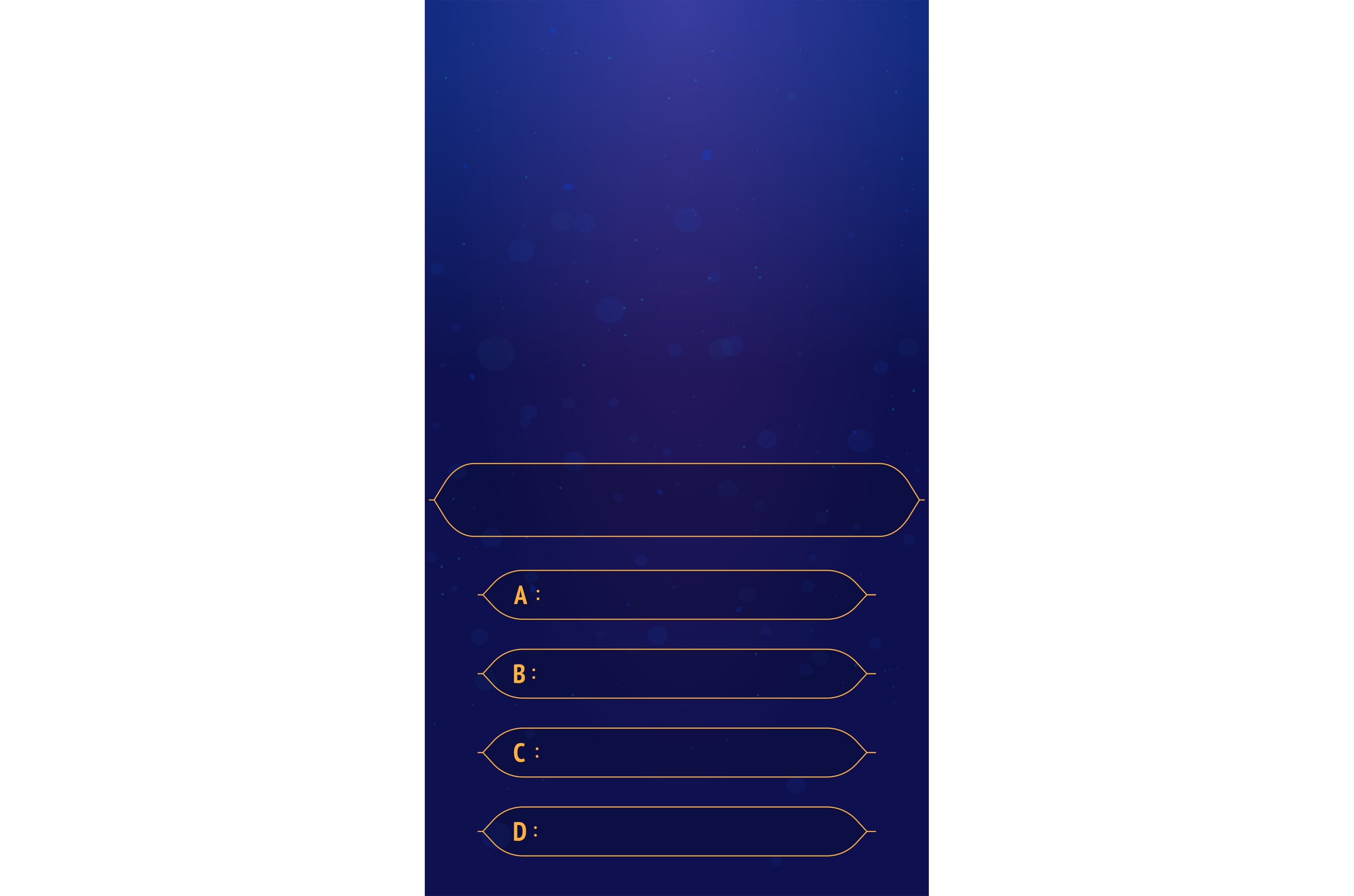 Game Quiz vertical template, an Object Graphic by SkyVectors