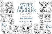 Fantasy Dragons Clipart Pack
