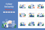 M492_Cyber Security Illustration, a Technology Illustration by hoangpts