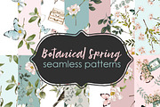 Spring seamless patterns, a Pattern Graphic by Rosabebe