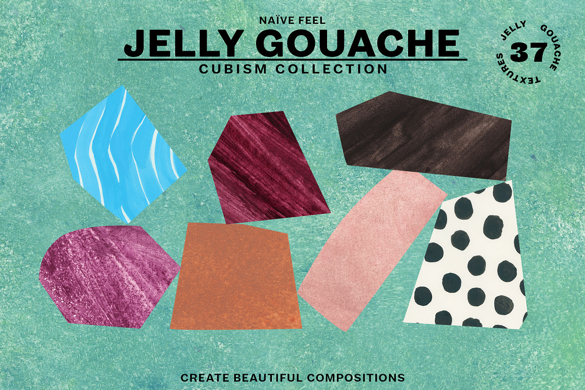 Jelly Gouache Textures, a Texture Graphic by Naive Feel