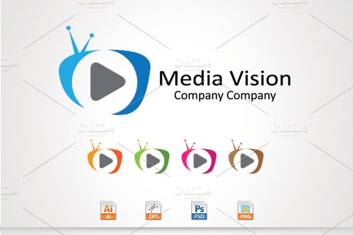 Media Vision, a Branding & Logo Template by stock6design