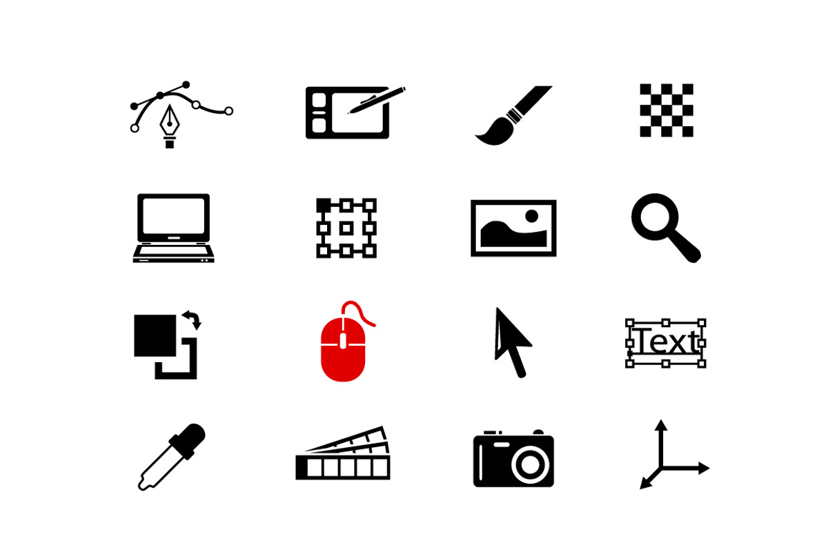COMPUTER GRAPHIC - vector icons, an Icon by marusdesign