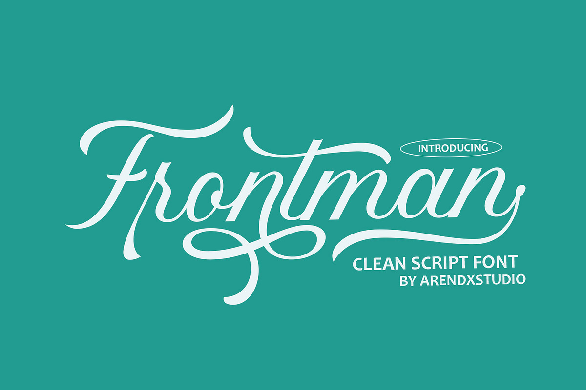 Frontman - Clean Script Font, a Script Font by Arendxstudio | Creative ...