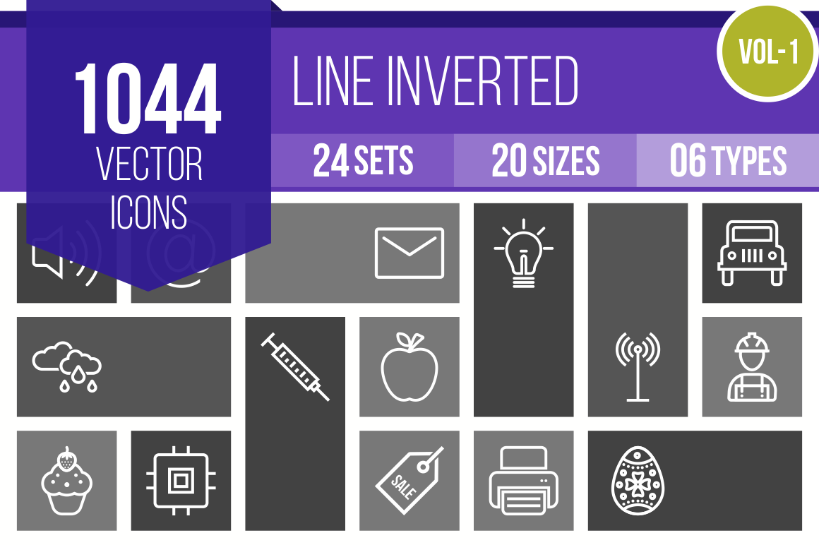 1000+ Line Inverted Icons (V1), an Outline Icon by IconBunny | Creative ...