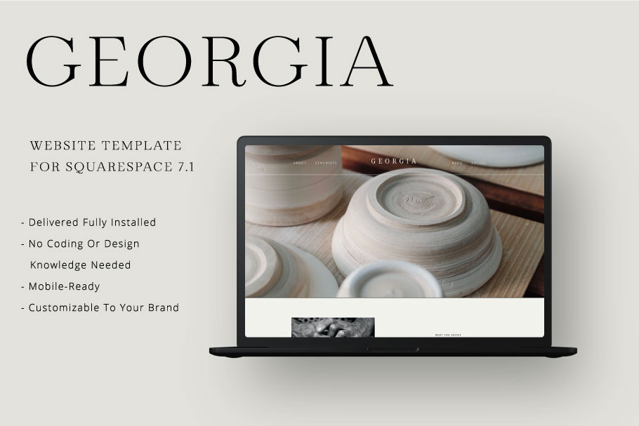Squarespace Website Template *GEORGIA*