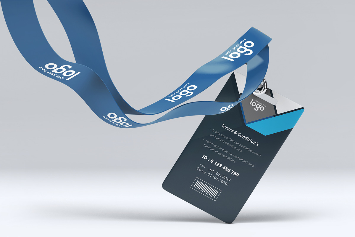 Creative Black ID Card Design, a Stationery Template by ZAAS