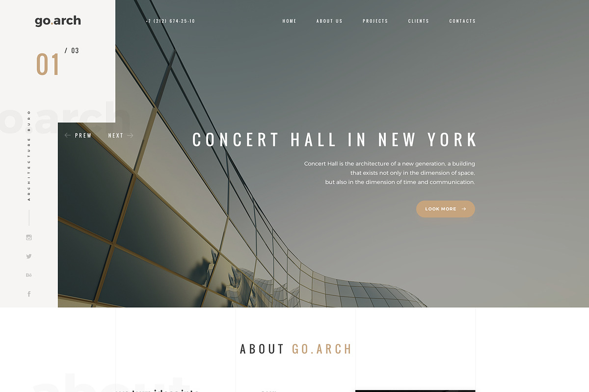 go.arch - Architecture PSD Template, a Landing Page Template by Spartak ...