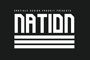 NATION, a Font by Graticle