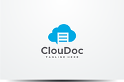 Cloud Document Logo | Branding & Logo Templates ~ Creative Market