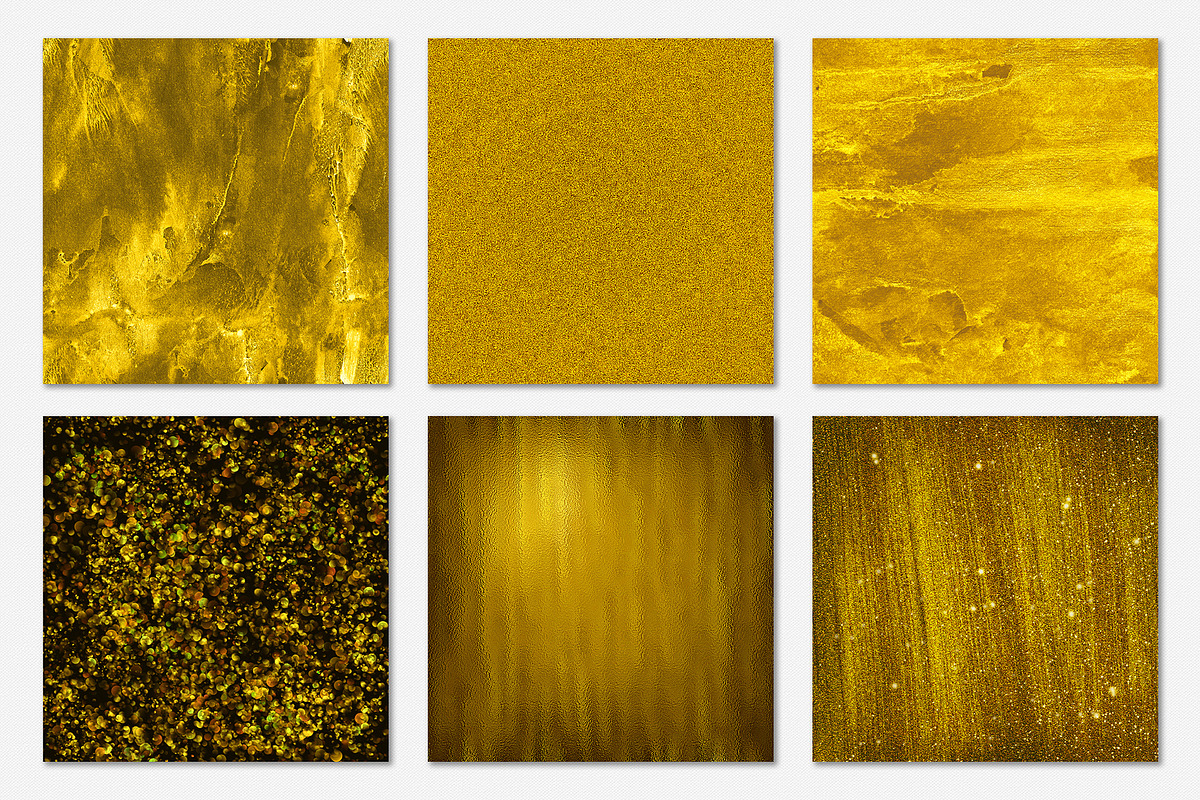 Gold Foil & Glitter Textures