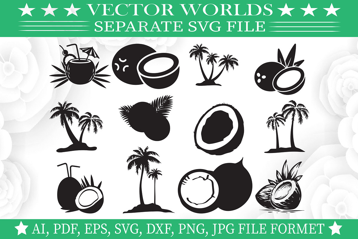 Coconut Svg, Nut, Coconuts Svg, an Object Graphic by VectorWorlds