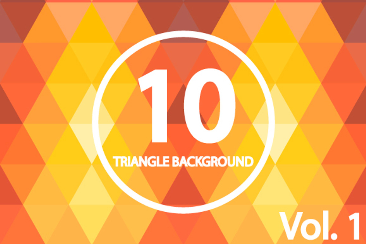 10 Triangle backgrounds. Vol 1, a Pattern Graphic by Miiiriii