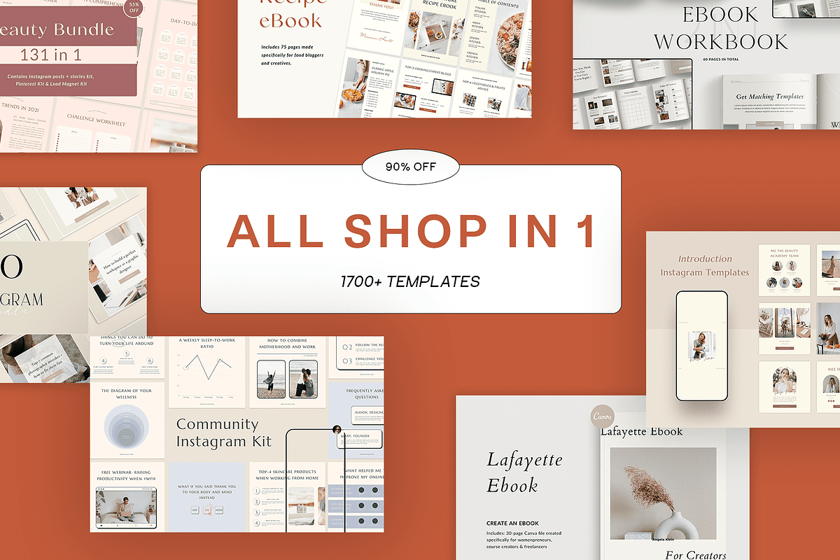 Canva Mega Bundle: 1700+ templates, a Social Media Template by Ralony