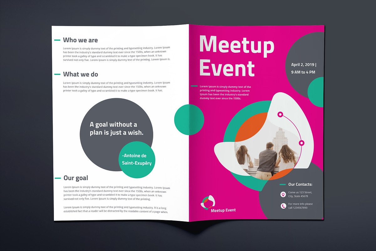 Meetup Event Print Pack, a Poster Template by TemplatesNow! | Creative ...