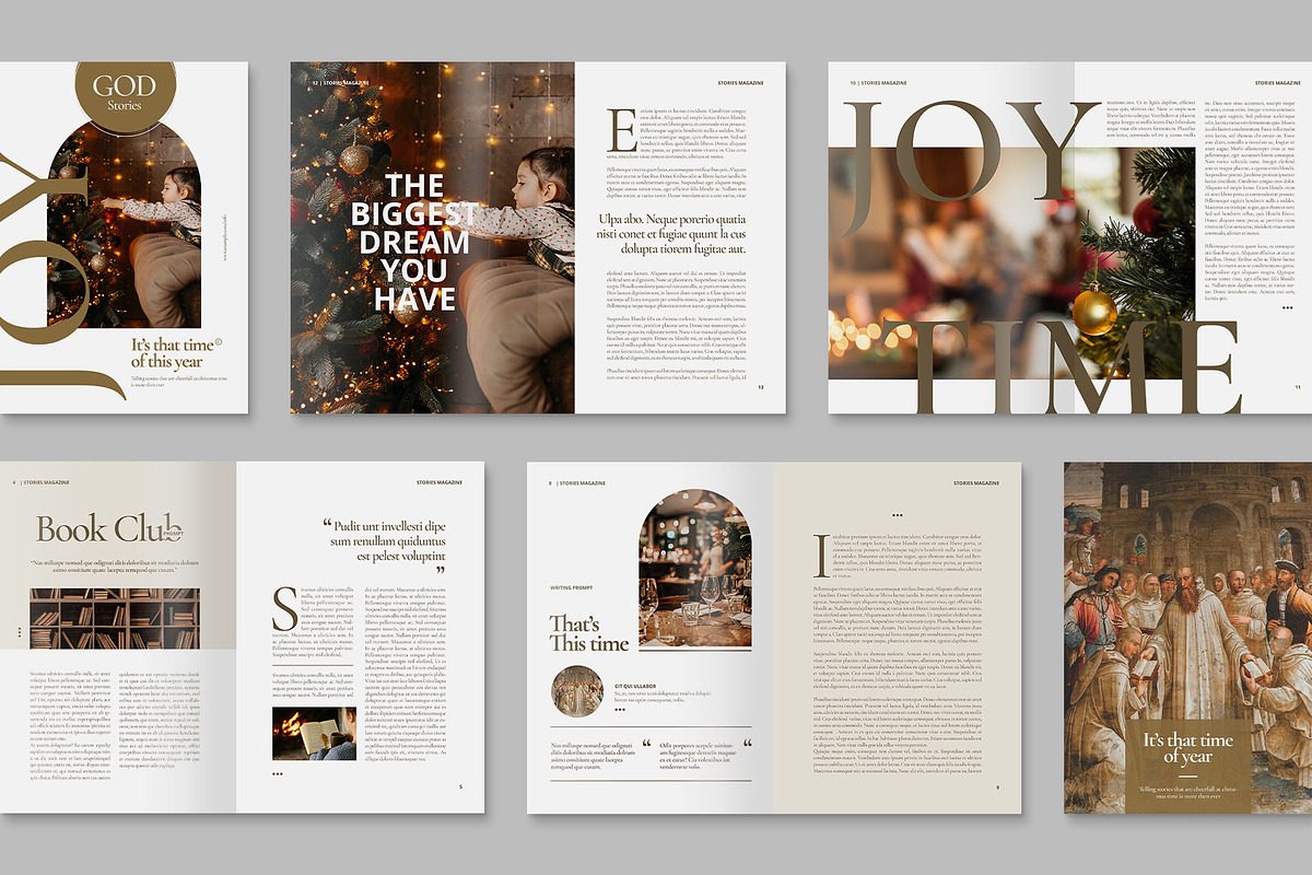 Festive Church Magazine Template, a Flyer Template by BrandPacks