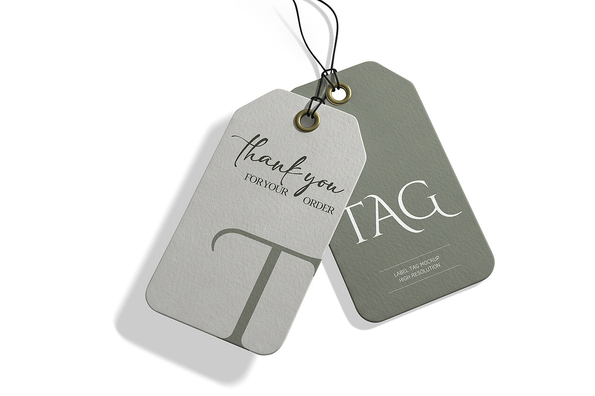 Label Tag Mockup Set