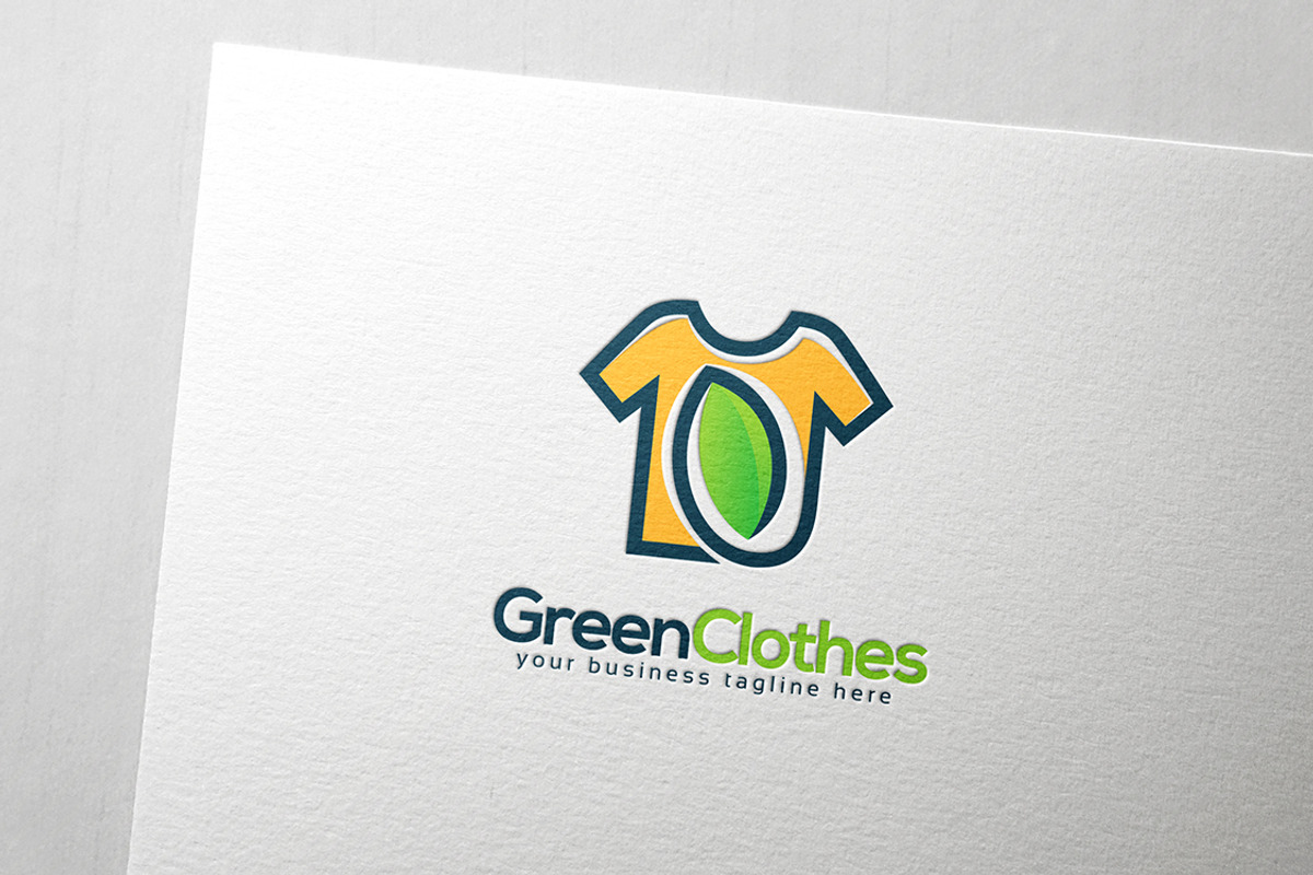 Green Clothes Logo, a Branding & Logo Template by Slim Studio