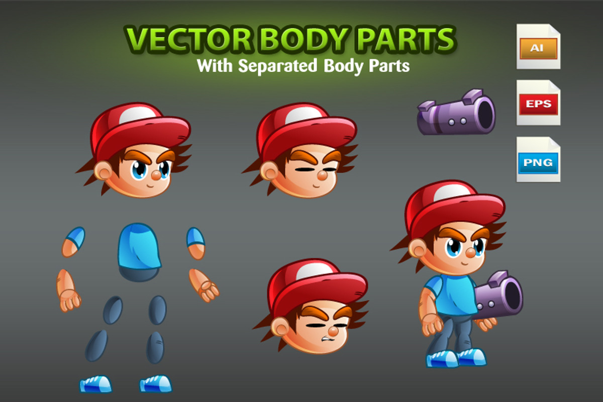 2D Game Character Sprites, an Illustration by DionArtworks