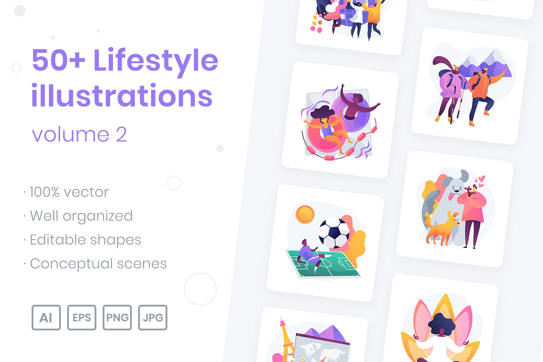 Lifestyle illustration kit vol.2, an UI Kit Template by Visual Generation