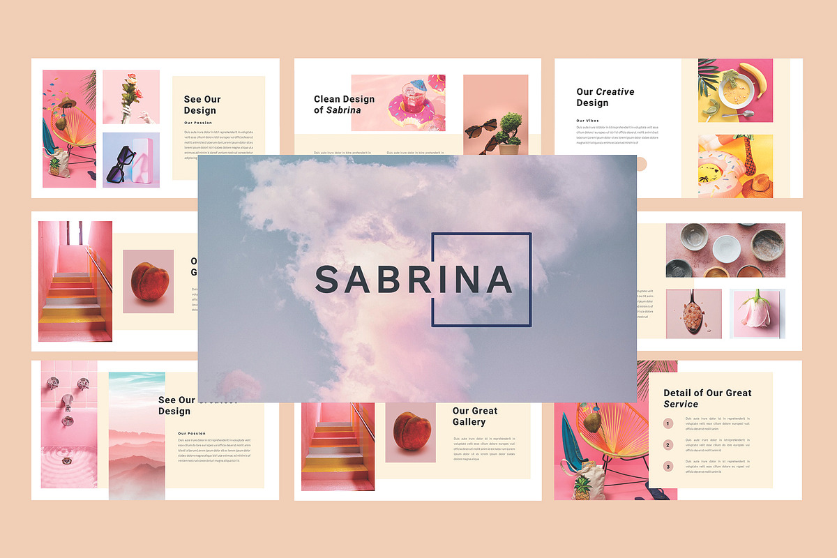 Sabrina - PowerPoint Template, a Presentation Template by riz creative studio | Creative Market