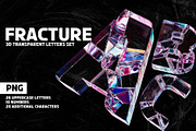 Fracture 3D Letters Set