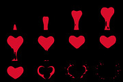 Sprite Sheets Heart. Ready for games | Illustrations ~ Creative Market