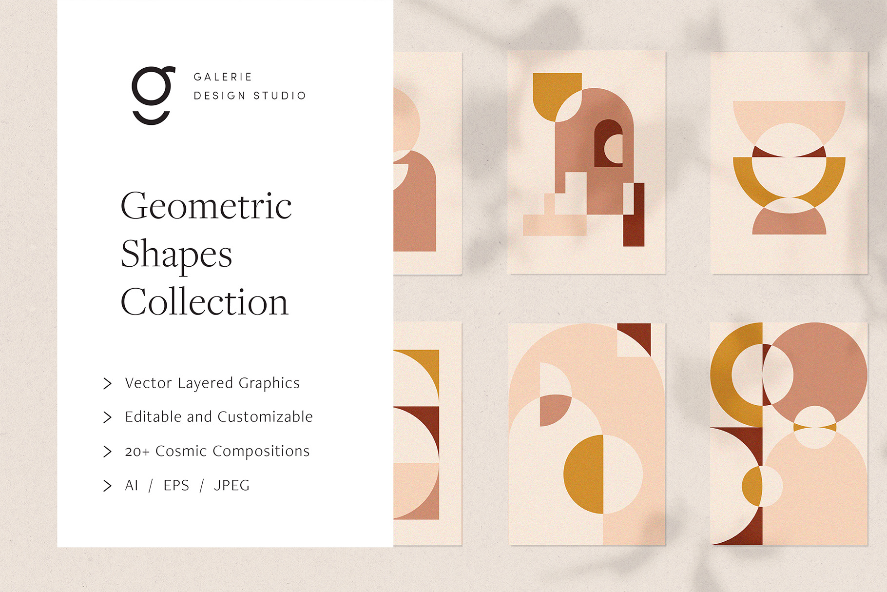 Geometric Shapes Collection, an Illustration by Galerie Design Studio ...
