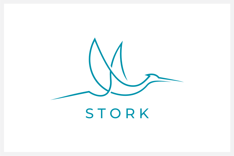 Stork Logo, a Branding & Logo Template by yopie