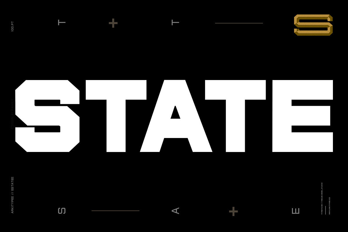State Wide - Regular, a Font by Arkitype