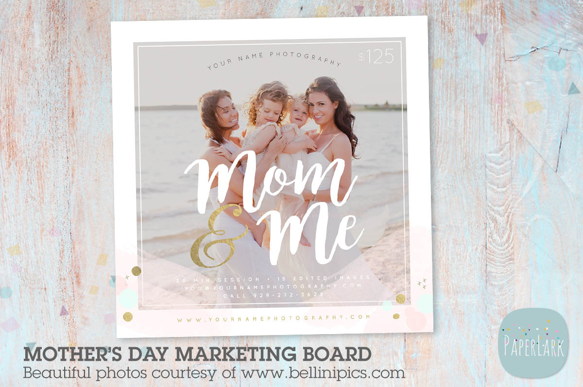 IM020 Mother's Day Marketing Board, a Flyer Template by Paper Lark