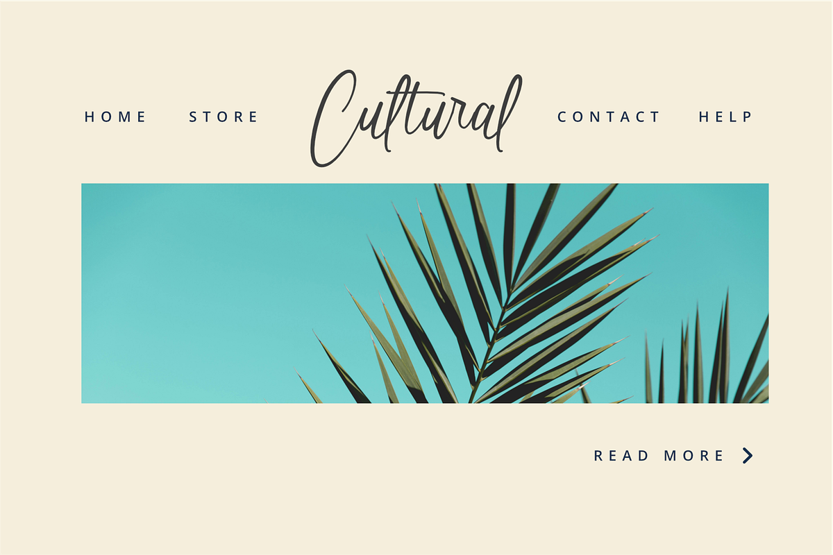 Cultural Script Font