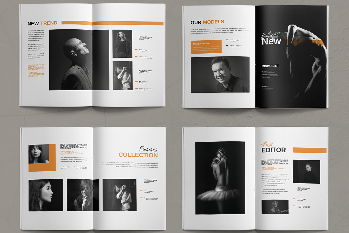 Fashion Look Book Design Template