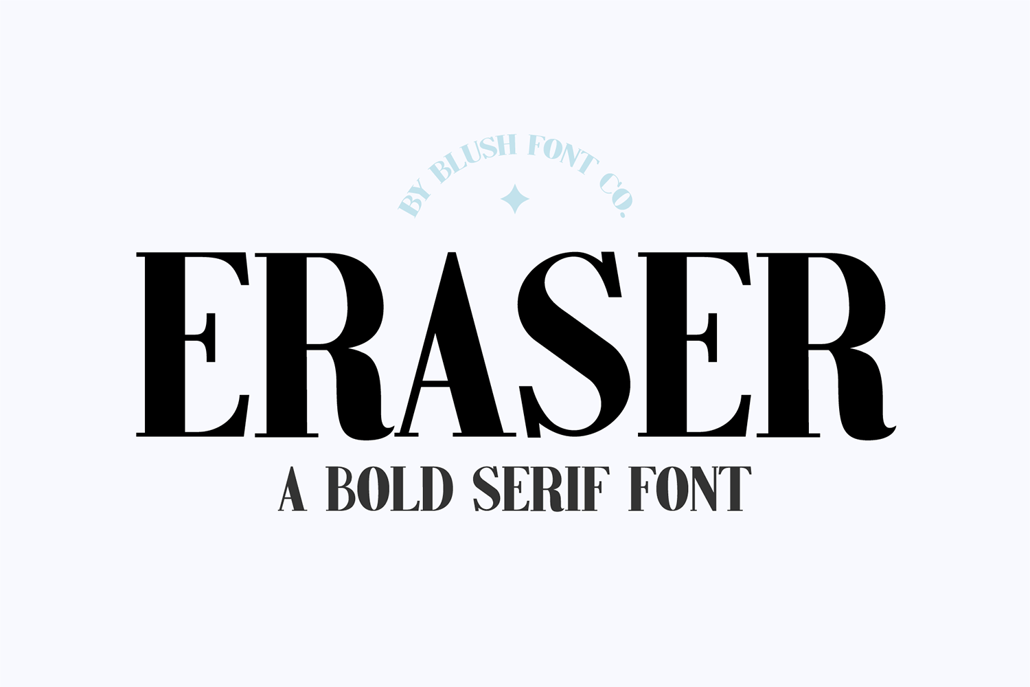 ERASER Modern Bold Serif Font, a Serif Font by Blush Font Co ...