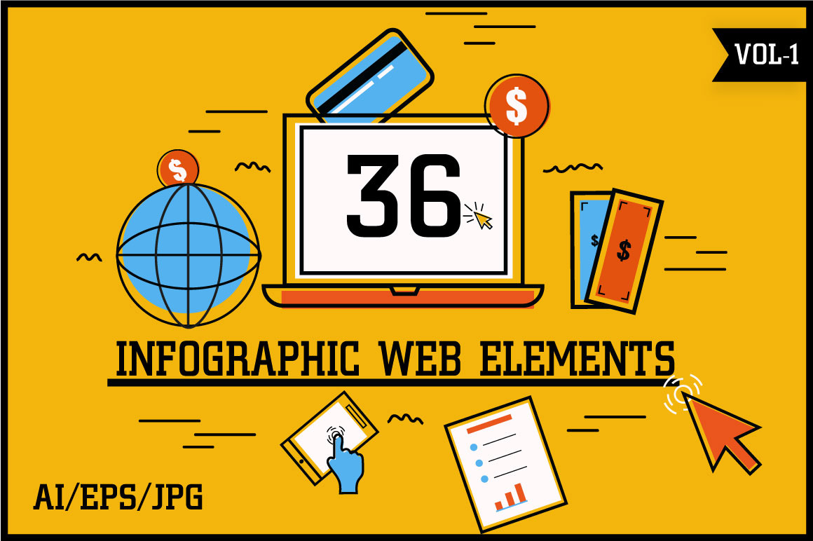 Infographic Web Elements Vol - 1, an Education Illustration by Allies ...