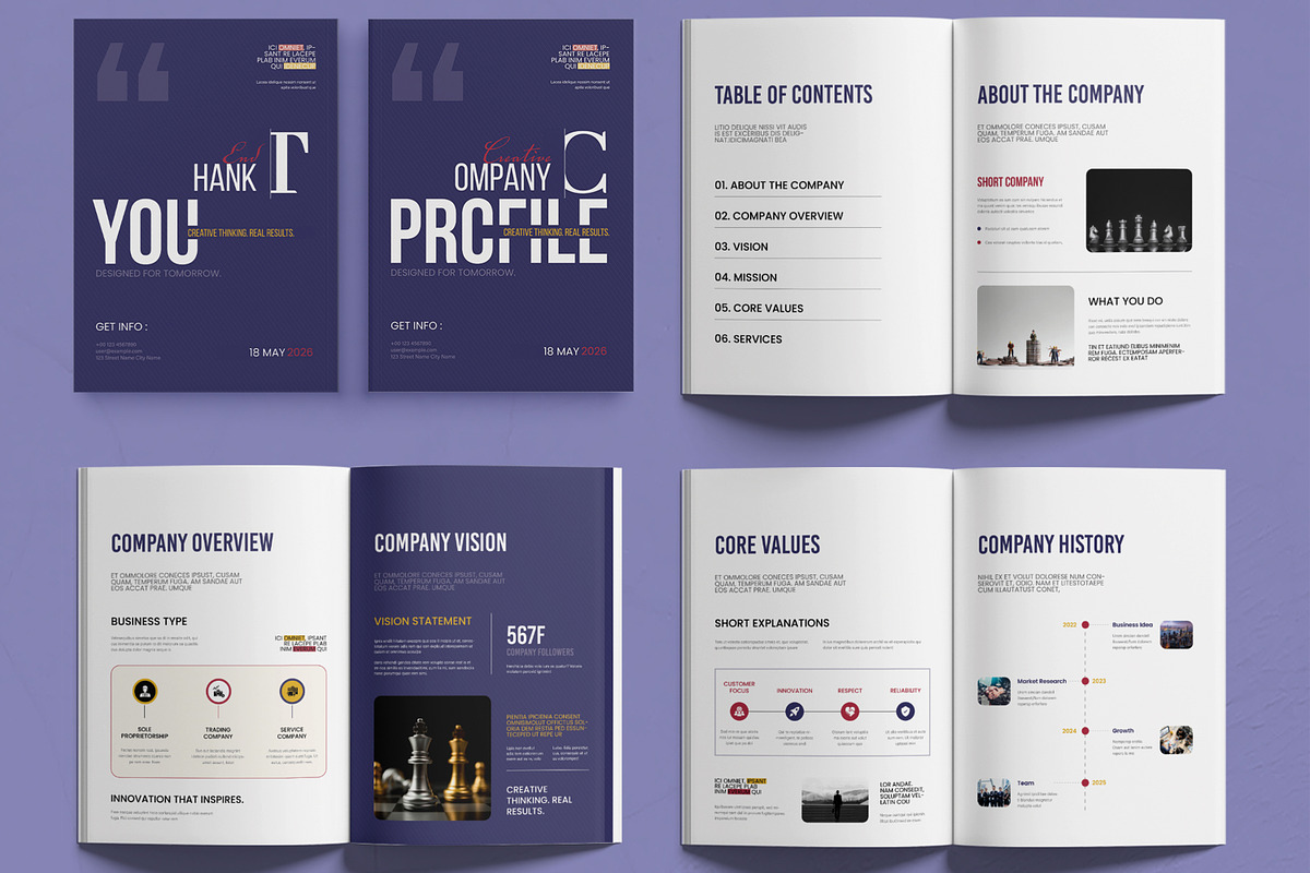 Company Profile Design for Business