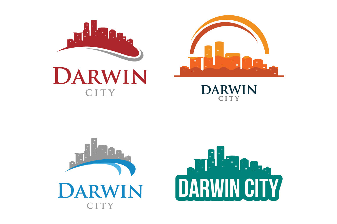 4 - Darwin Skyline Landscape Logo | Branding & Logo Templates ...